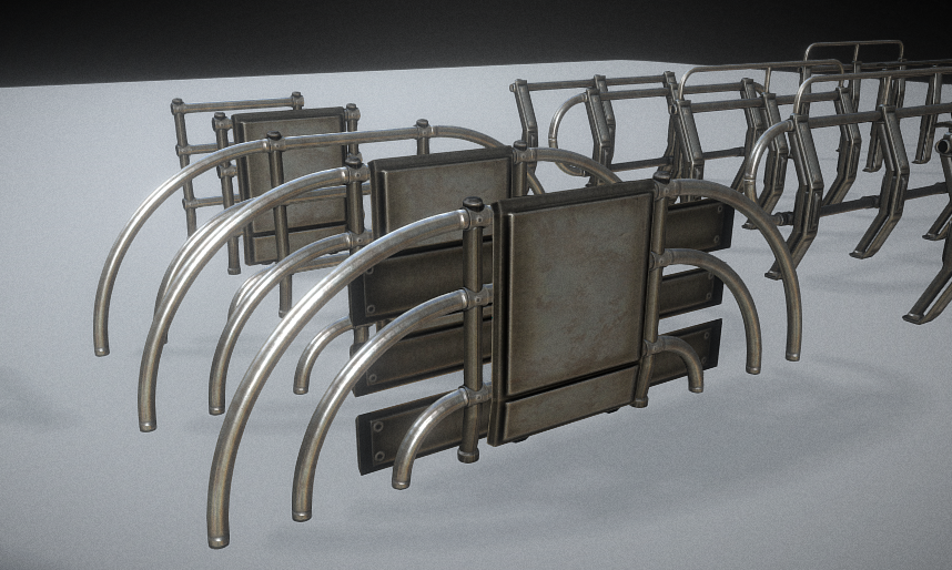 Modular Sci-Fi-Set (Railing-Components) | 3DHaupt
