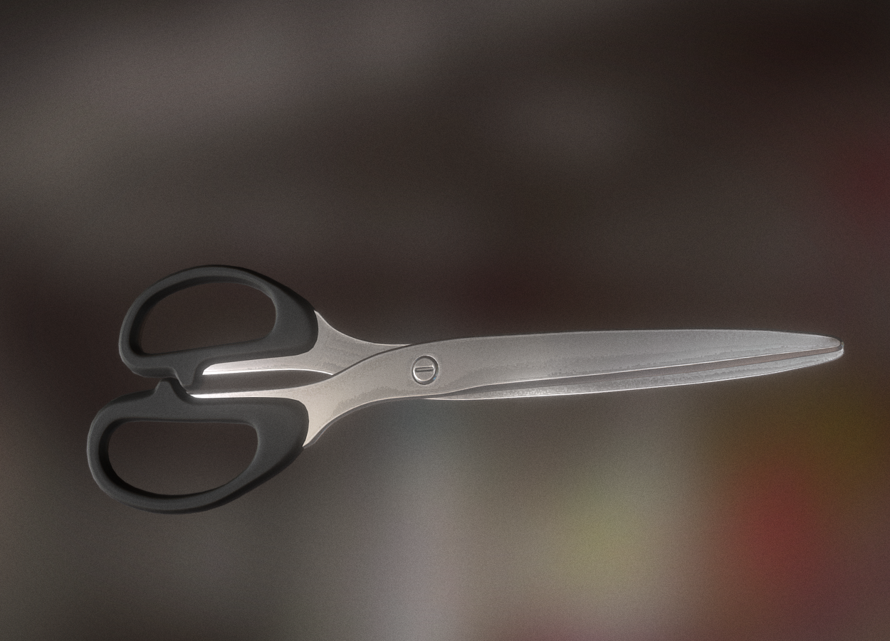 Scissors High and Low-Poly (Office Stuff) | 3DHaupt