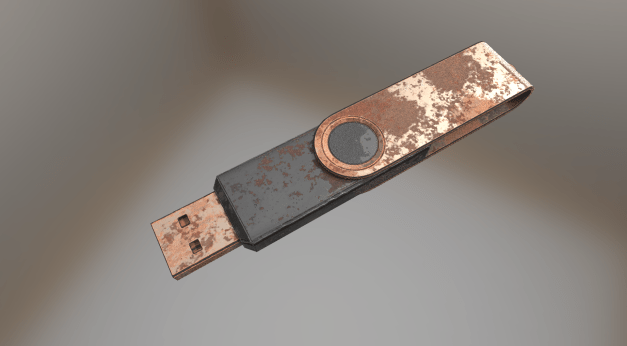 A USB-Stick High and Low-Poly (Office Stuff) | 3DHaupt