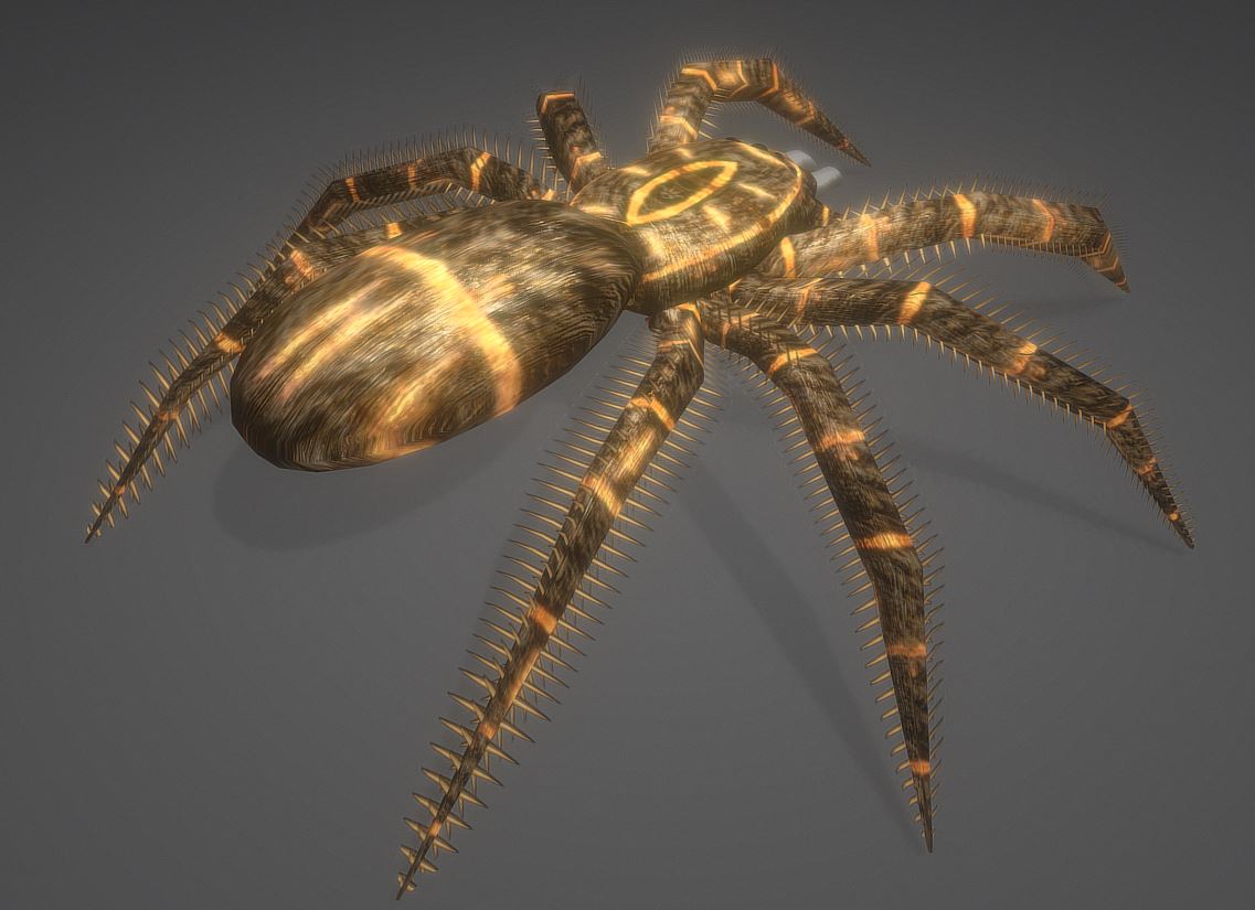 Animated Low-Poly Spider Game-Ready (Download) | 3DHaupt