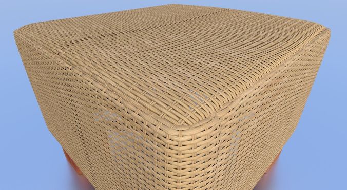 Basket Stool High-Poly Version (Download) | 3DHaupt