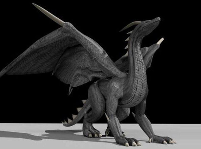 Black Dragon Rigged and Game-Ready (Download) | 3DHaupt