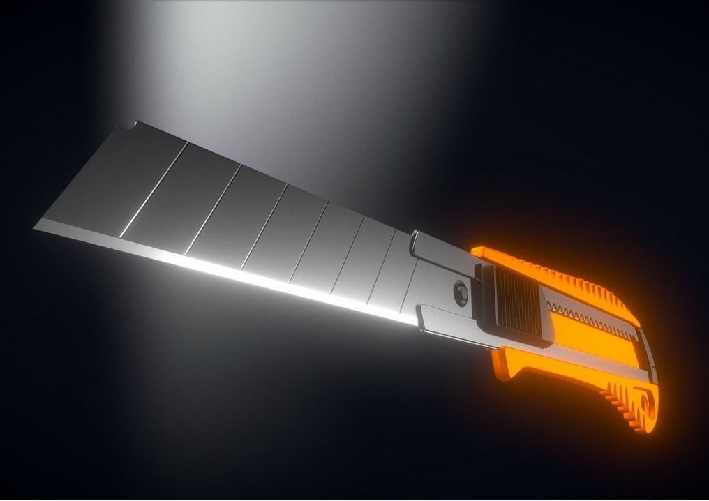 Box Cutter High-Poly Version (Download) | 3DHaupt