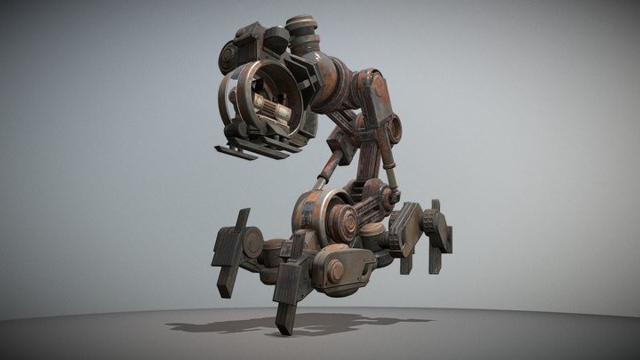 Mech Neck Walker – Blender Game Engine | 3DHaupt